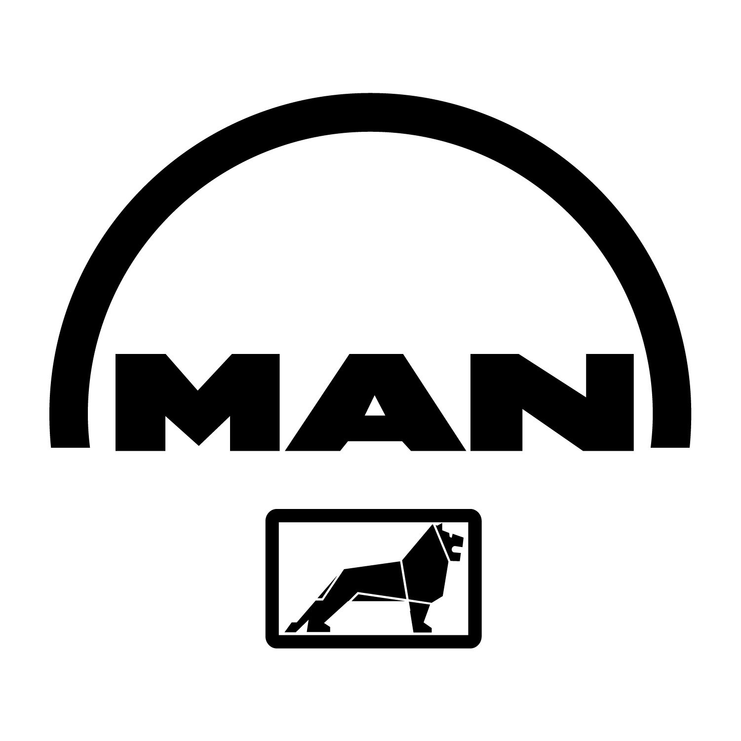 Stickers Man logo - Autocollant Man Camion et poids lourd