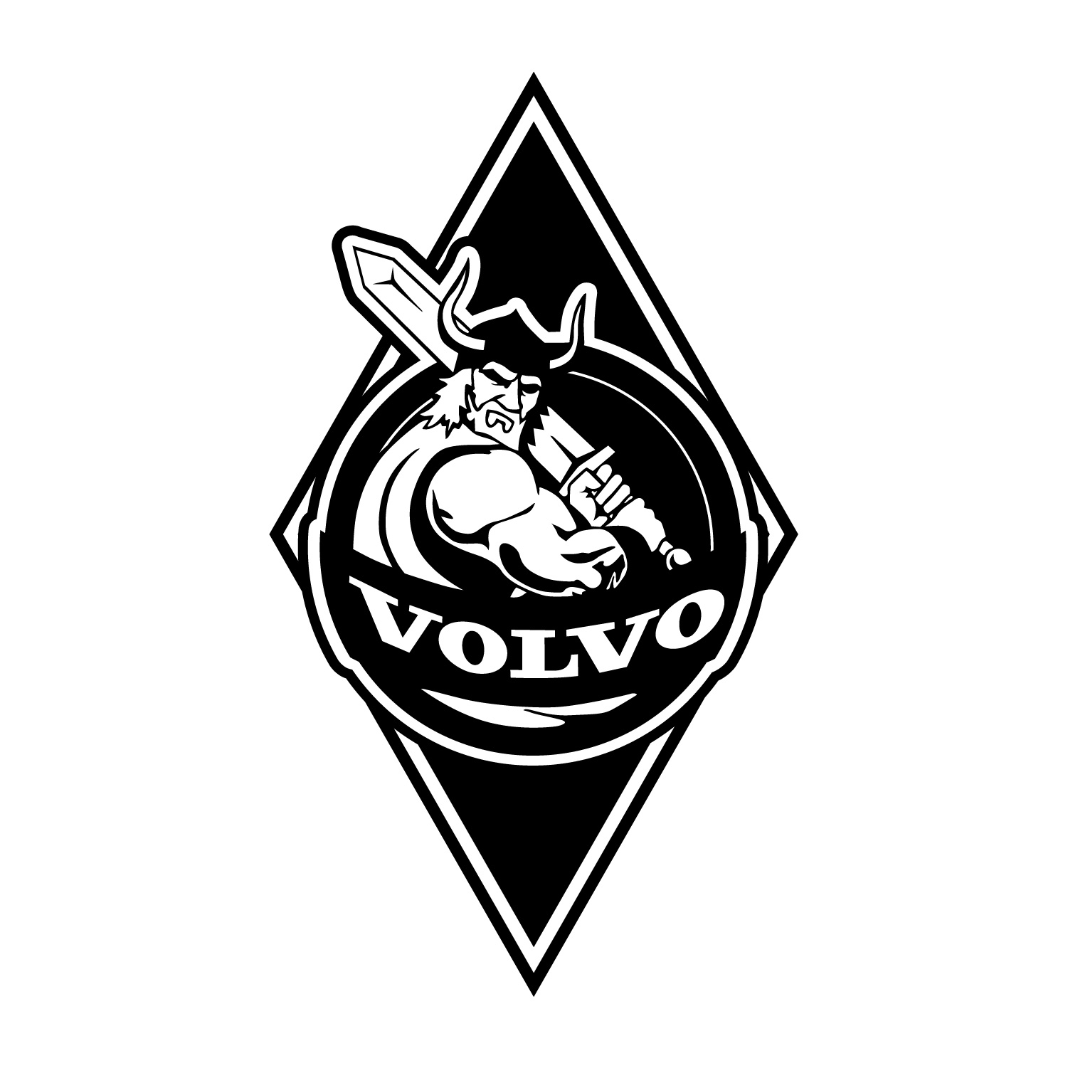 Stickers Volvo Viking droite - Autocollant Camion et voiture