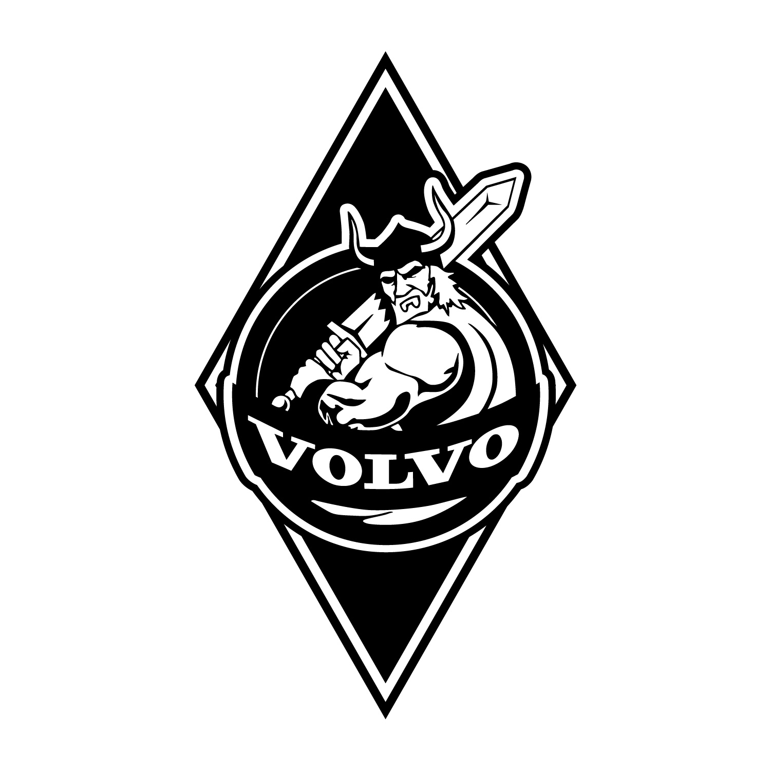 Stickers Volvo Viking gauche - Autocollant Camion et voiture