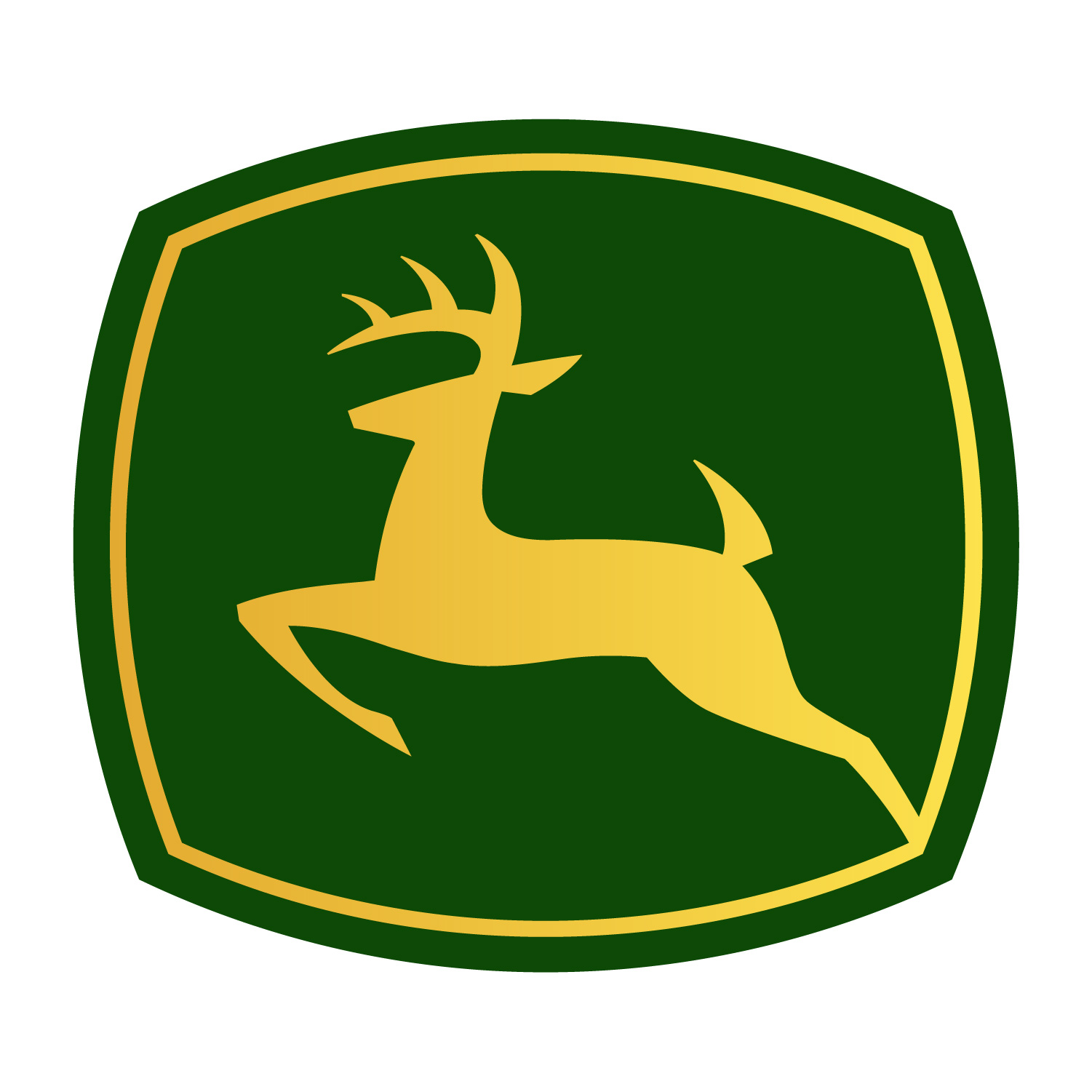 Stickers John Deere logo couleurs - Autocollant tracteurs