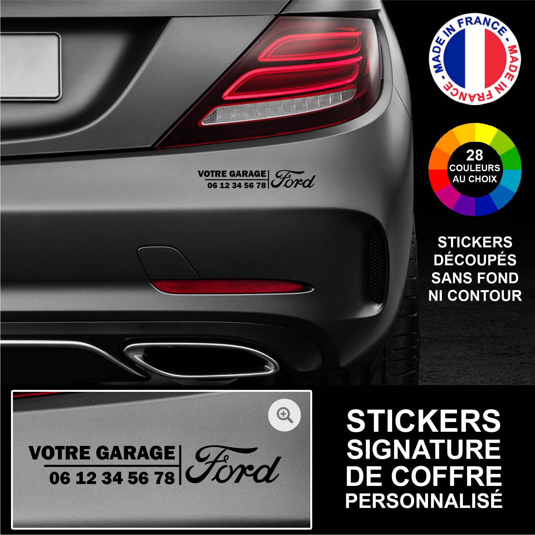 Stickers Ford autocollant pour votre voiture