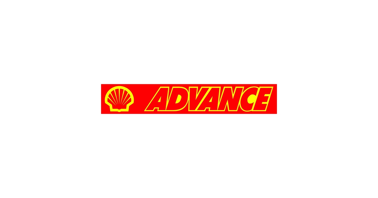 Stickers Shell Advance - Autocollant Sponsor et marque