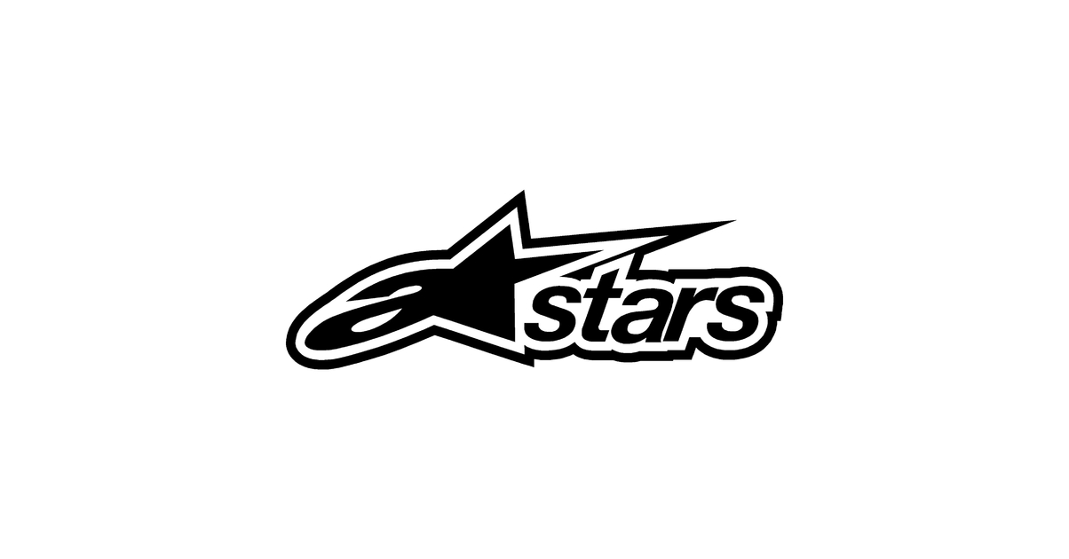 Stickers Alpinestars Stars - Autocollant Sponsor et marque