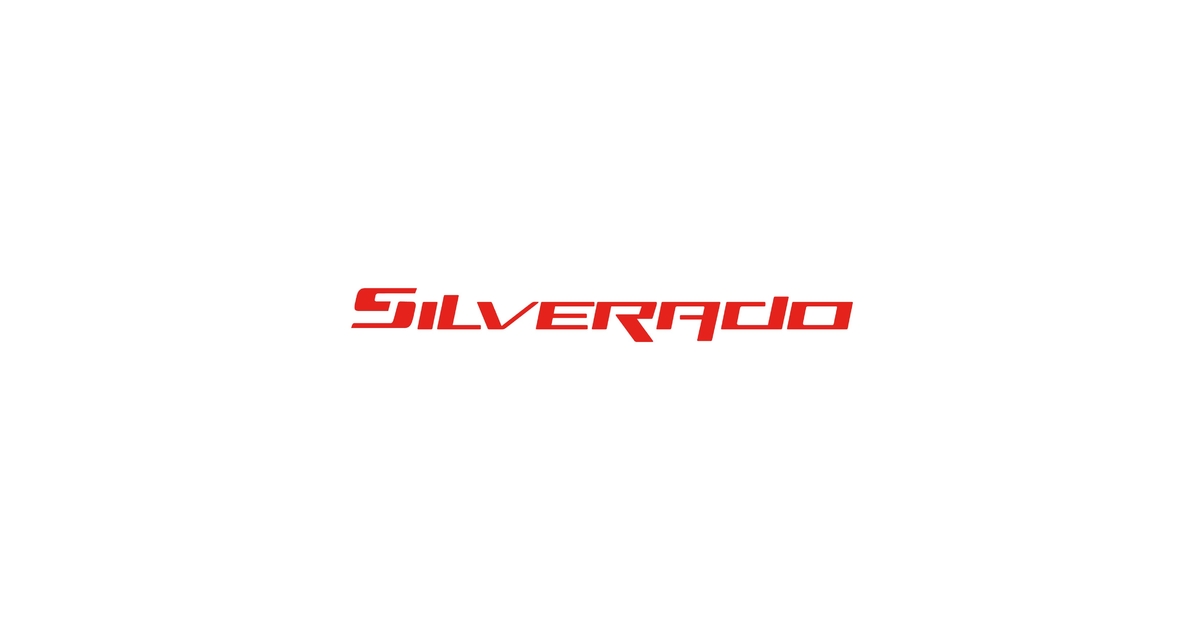 Stickers Chevrolet Silverado écriture - Autocollant voiture