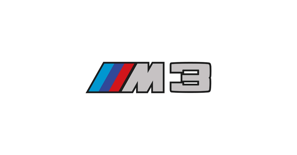 Stickers BMW M3 Logo - Autocollant voiture
