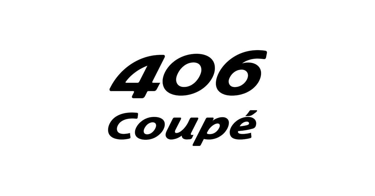 Stickers Peugeot 406 Coupé - Autocollant voiture