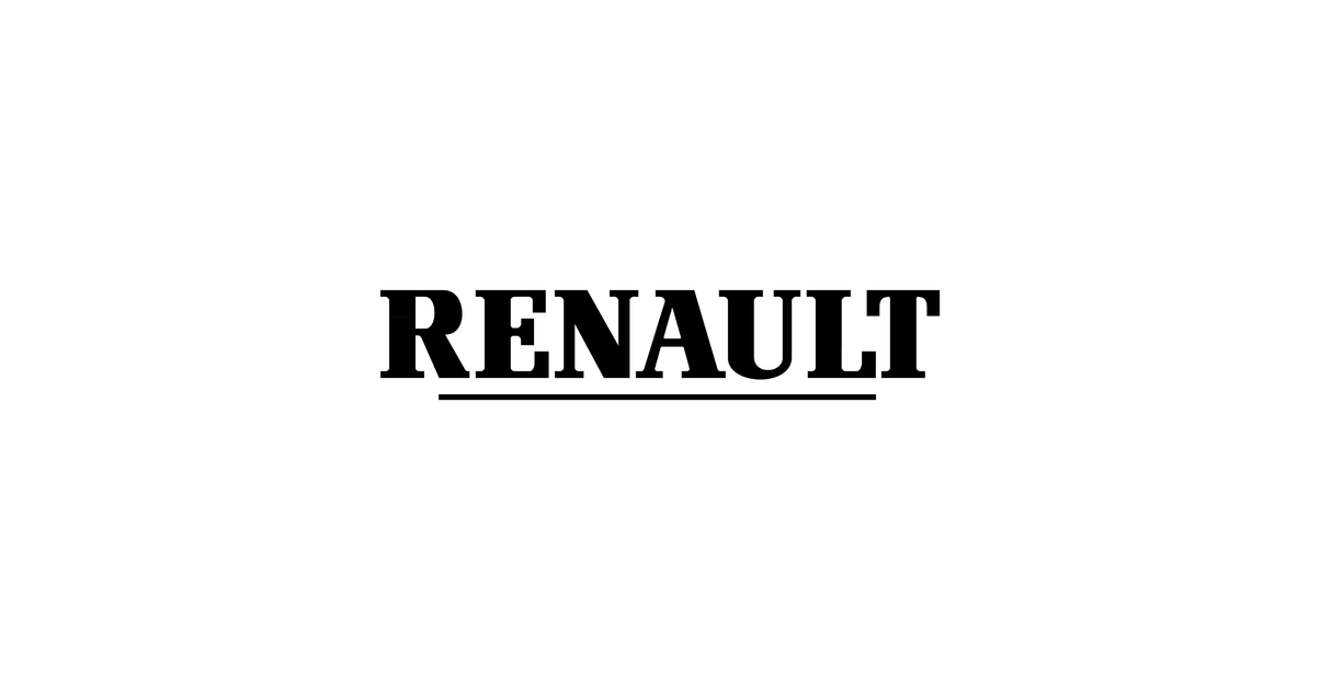 Stickers Renault écriture - Autocollant voiture
