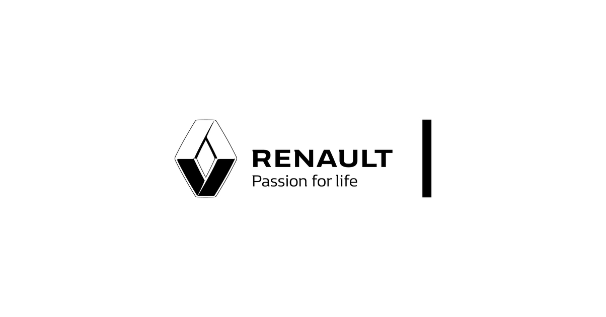 Stickers Renault Passion For Life Logo - Autocollant voiture