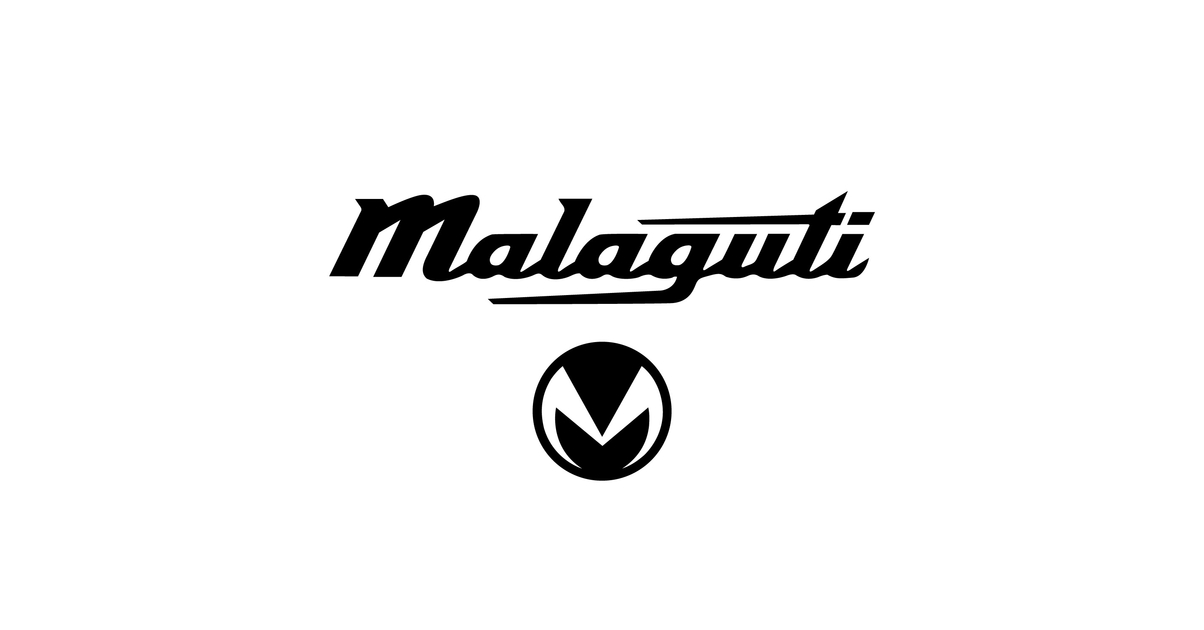 Stickers Malaguti écriture logo - Autocollant moto Malaguti