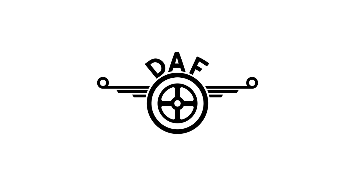 Stickers DAF logo - Autocollant DAF Camion et poids lourd