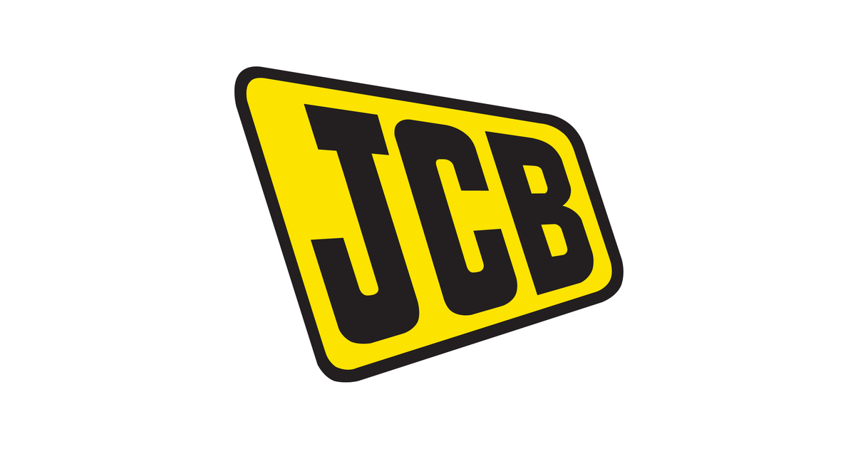 Stickers JCB logo retro - Autocollant JCB Engins de chantier