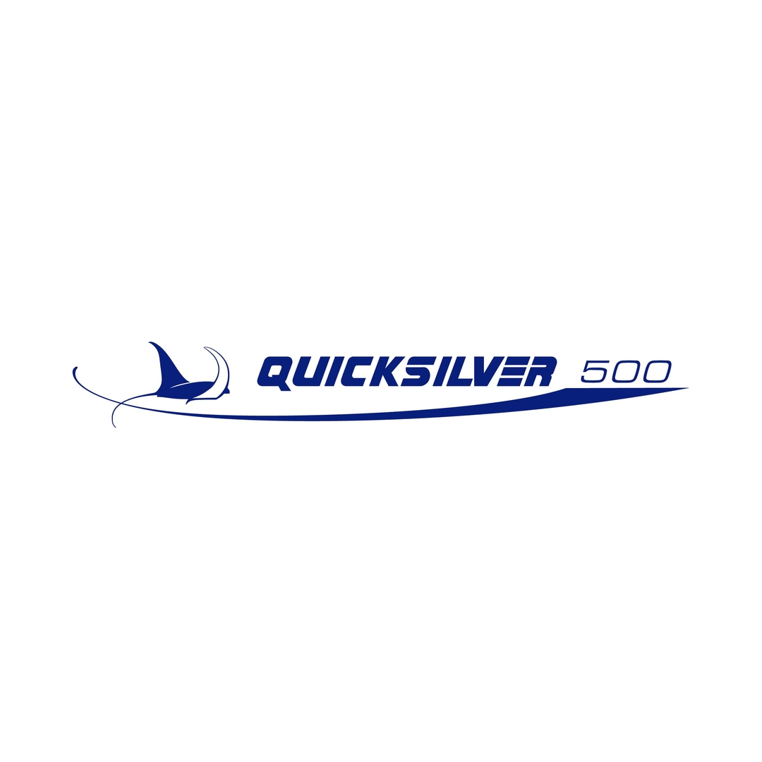 Stickers Quicksilver 500 Logo droite - Autocollant pour bateau