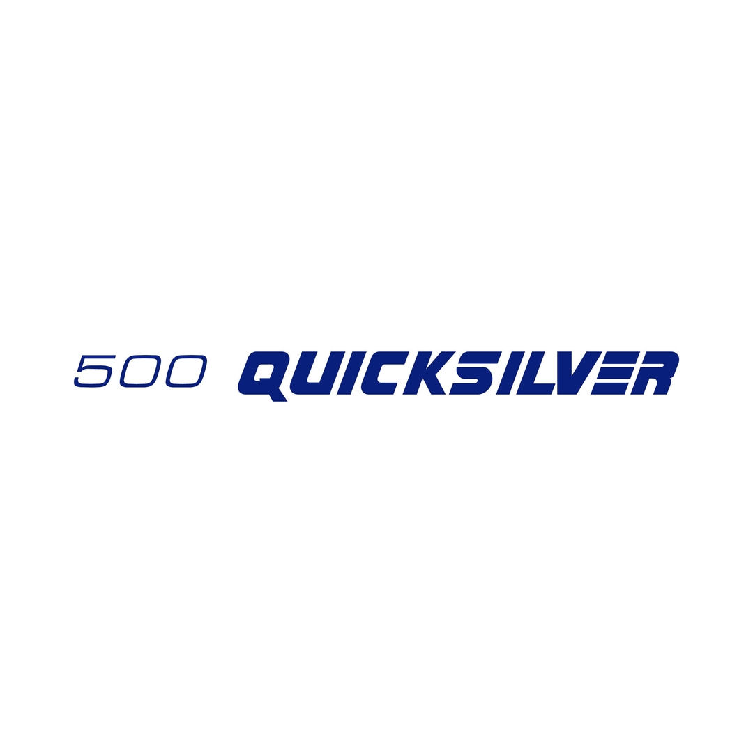 Stickers Quicksilver 500 gauche - Autocollant pour bateau