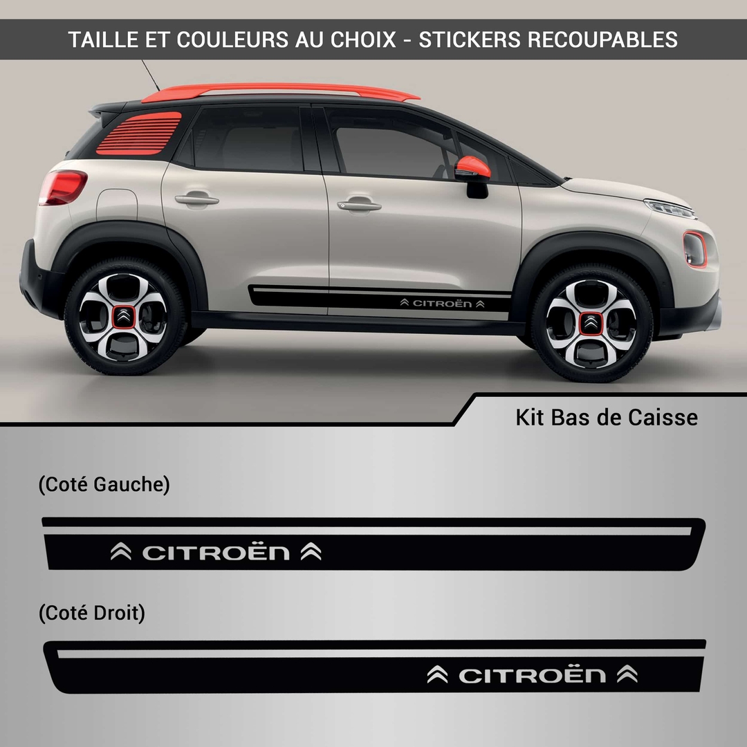 Kit Stickers Bas de Caisse Citroen Logo - Déco