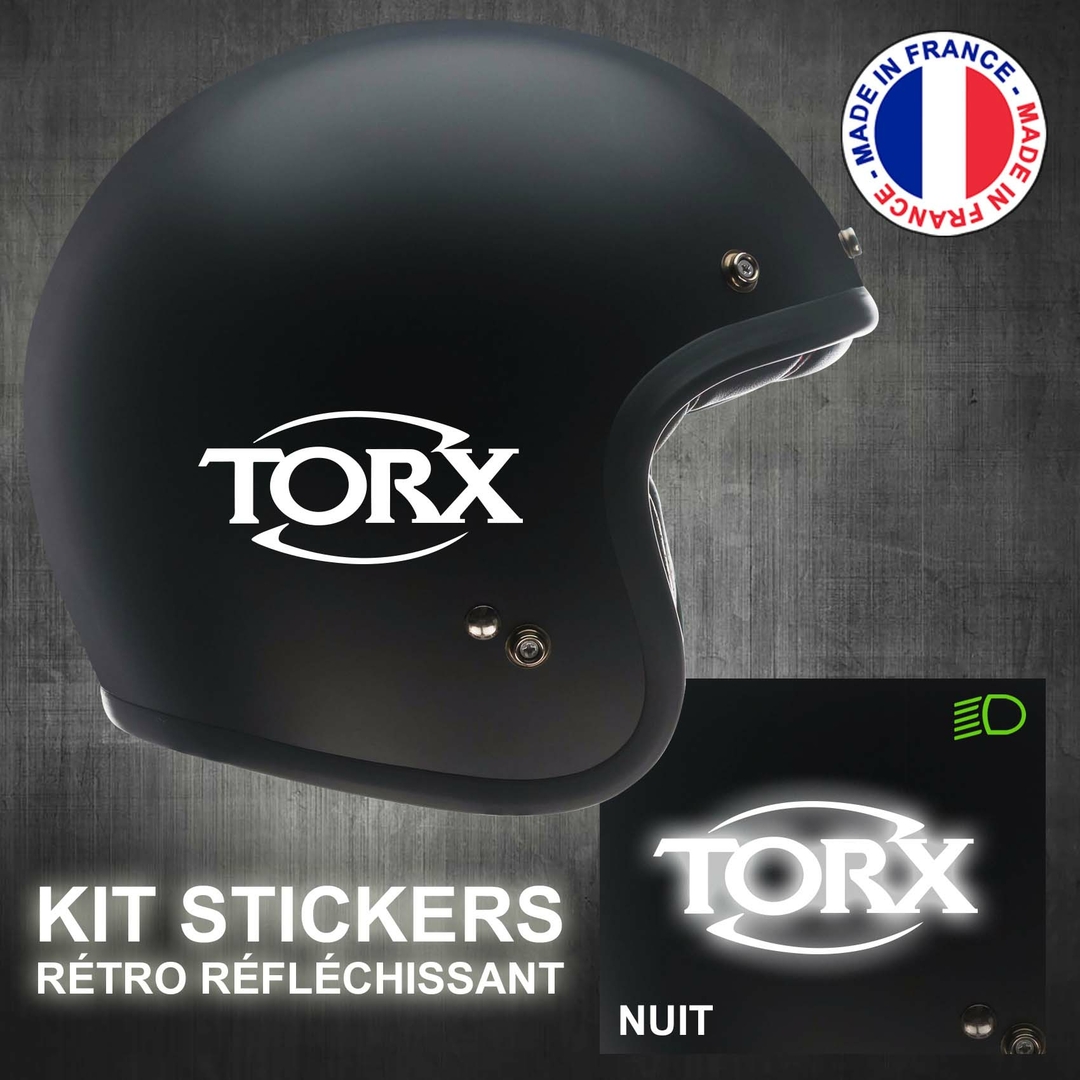 Stickers Torx Réfléchissant - Stickers Casque Moto