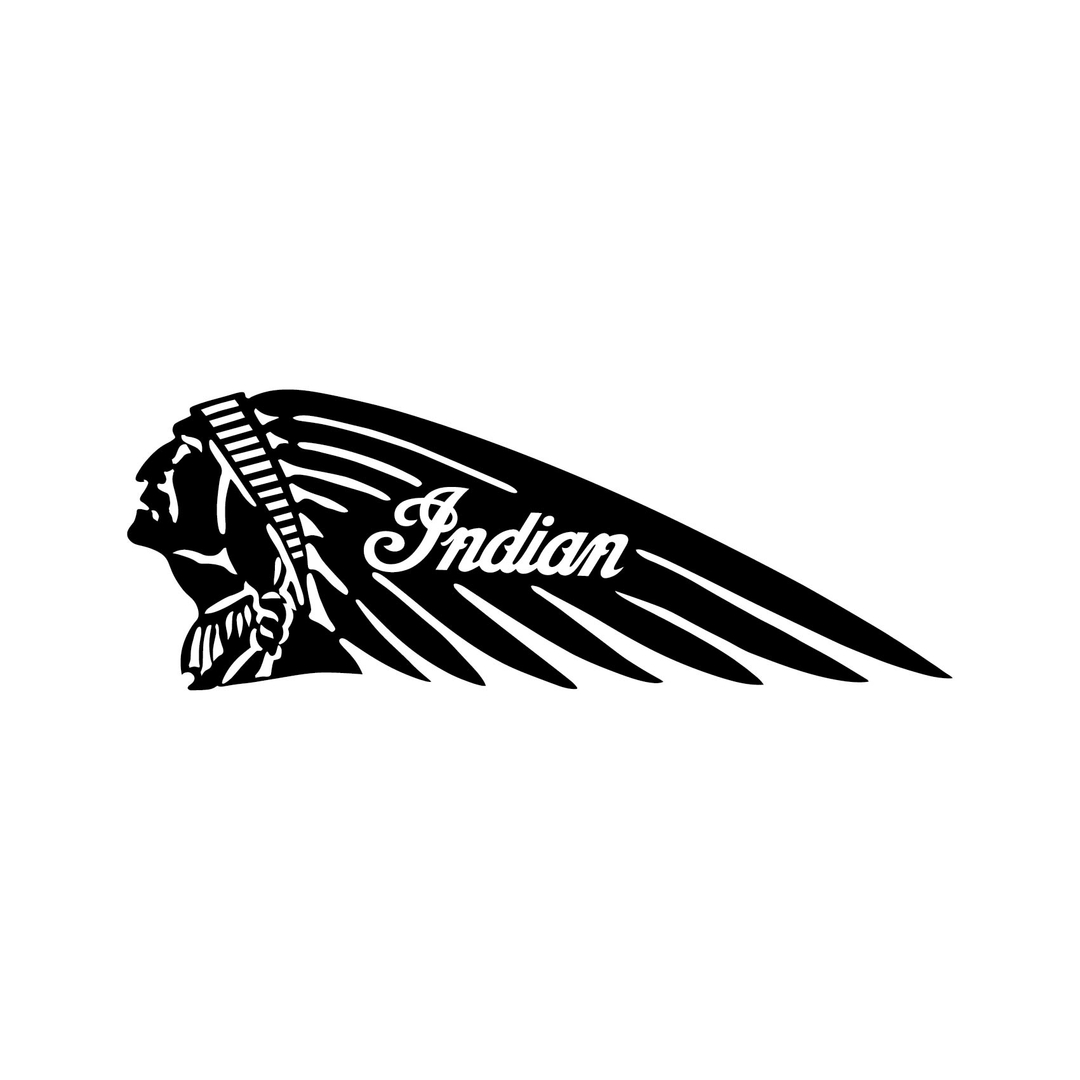 Stickers Indian Motorcycle Gauche - Autocollant pour Moto