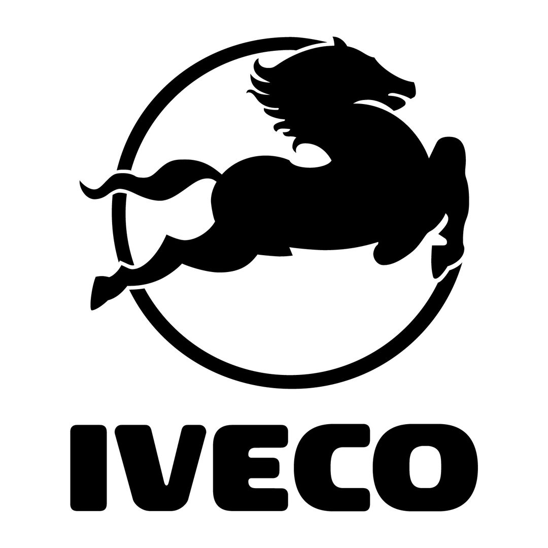 Stickers Iveco logo droite - Autocollant Camion et poids lourd