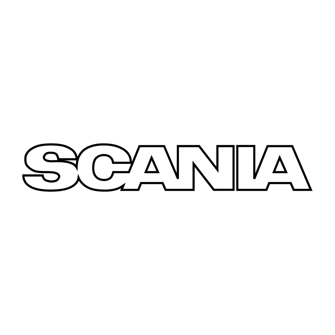 Stickers Scania contour - Autocollant Scania poids lourd
