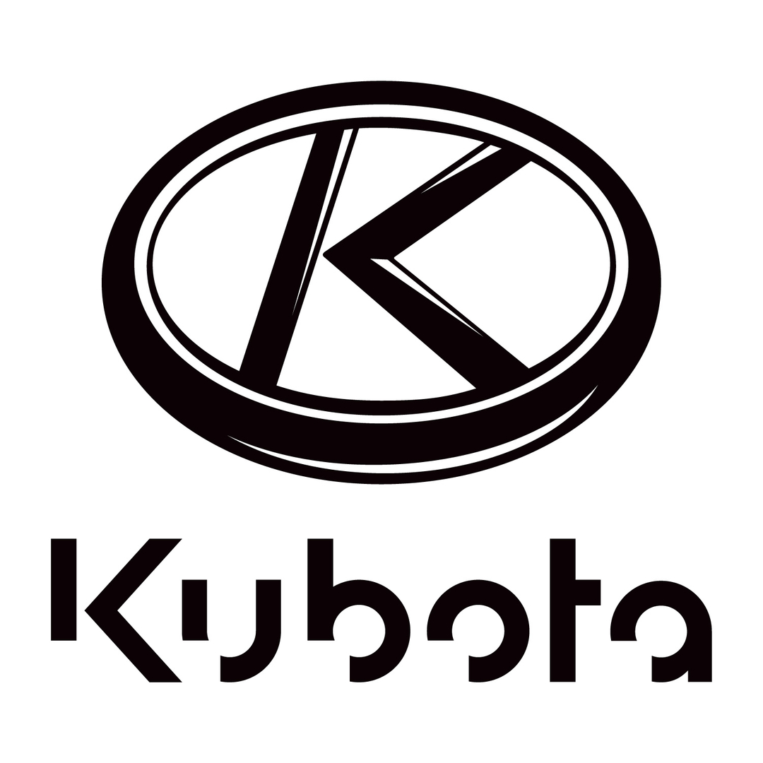 Stickers Kubota logo - Autocollant Kubota Engins de chantier