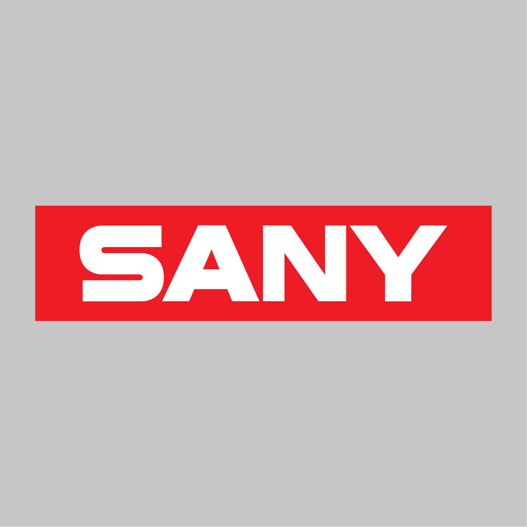 Stickers Sany couleurs - Autocollant Sany Engins de chantier