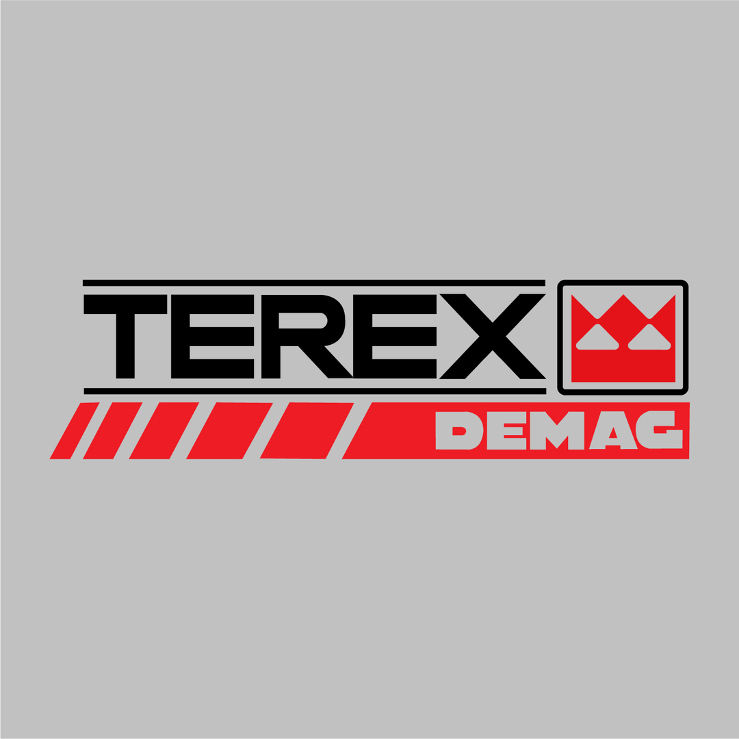 Stickers Terex Demag - Autocollant Terex Engins de chantier