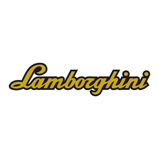 Stickers Lamborghini texte - Autocollant voiture