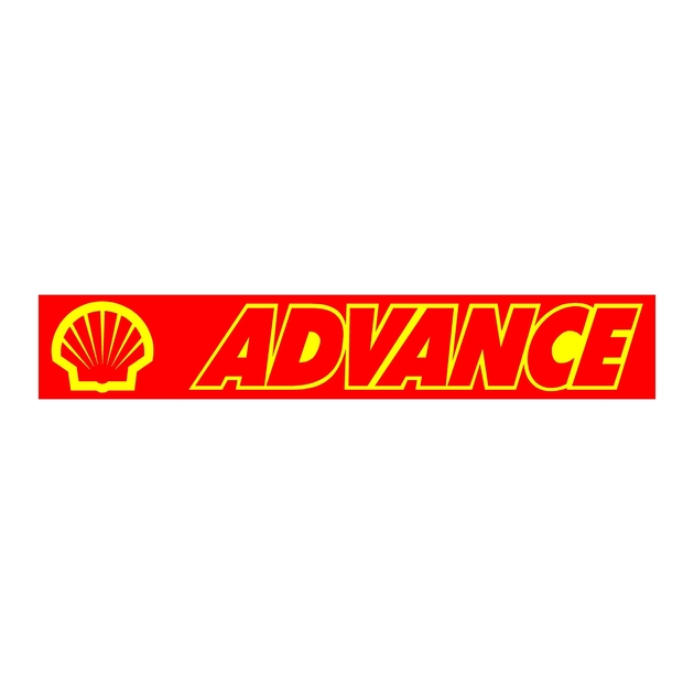 Stickers Shell Advance - Autocollant Sponsor et marque