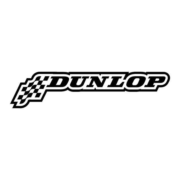 Stickers Dunlop flag - Autocollant Pneu et marque
