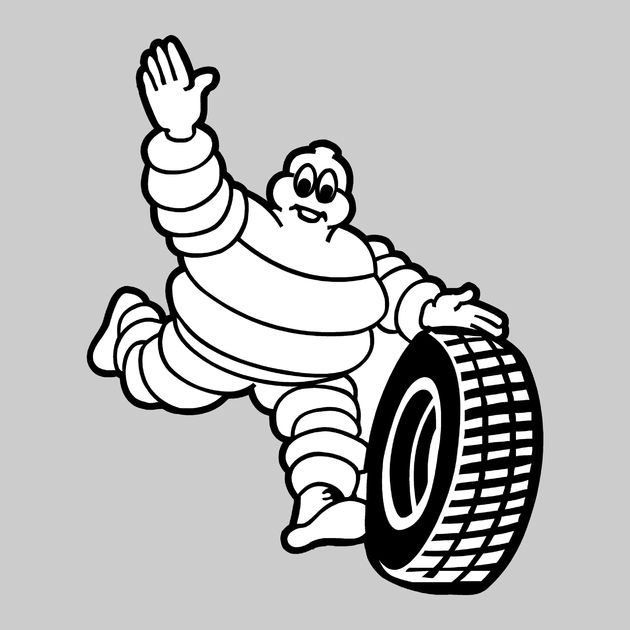 Stickers Michelin ref Roue D - Autocollant Sponsor et marque