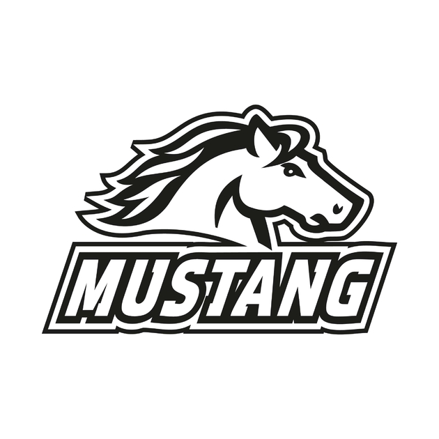 Stickers Mustang Logo 3 - Autocollant voiture