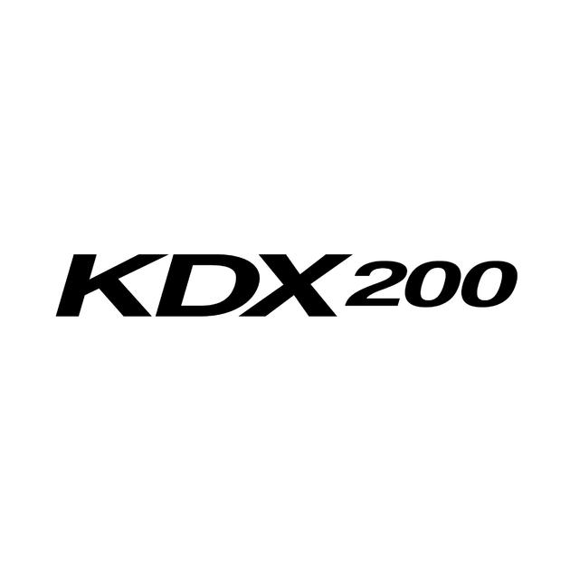 Stickers Kawasaki KDX200 Logo - Autocollant moto