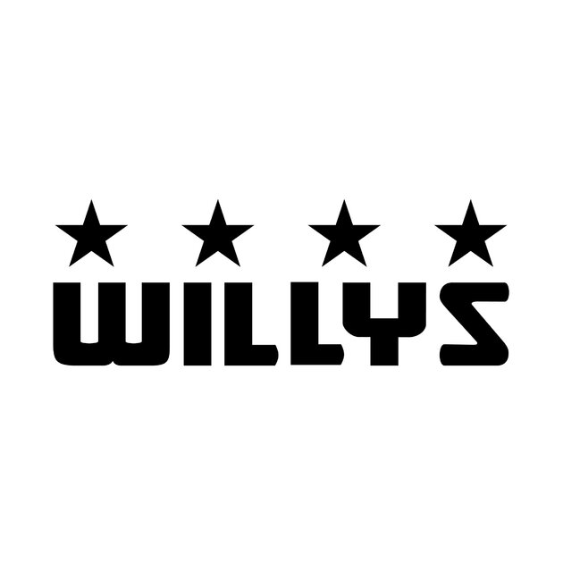 Stickers Willys Jeep - Autocollant 4x4