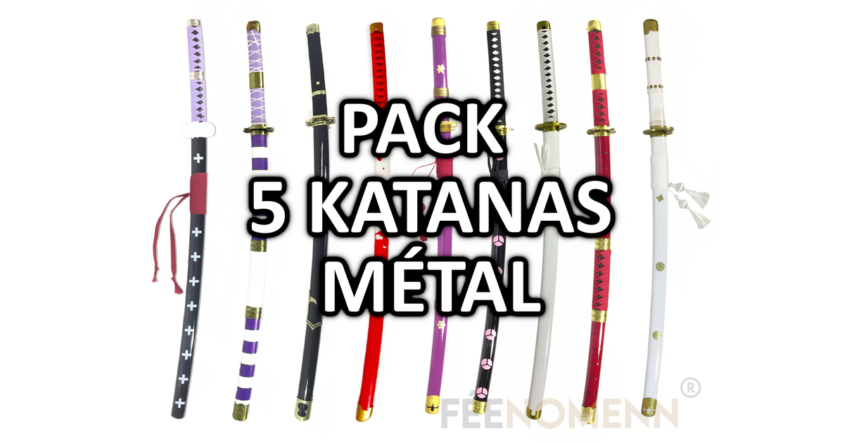 Pack 5 Katanas Métal ONE PIECE (modèles au choix) - ONE PIECE - FÉENOMENN