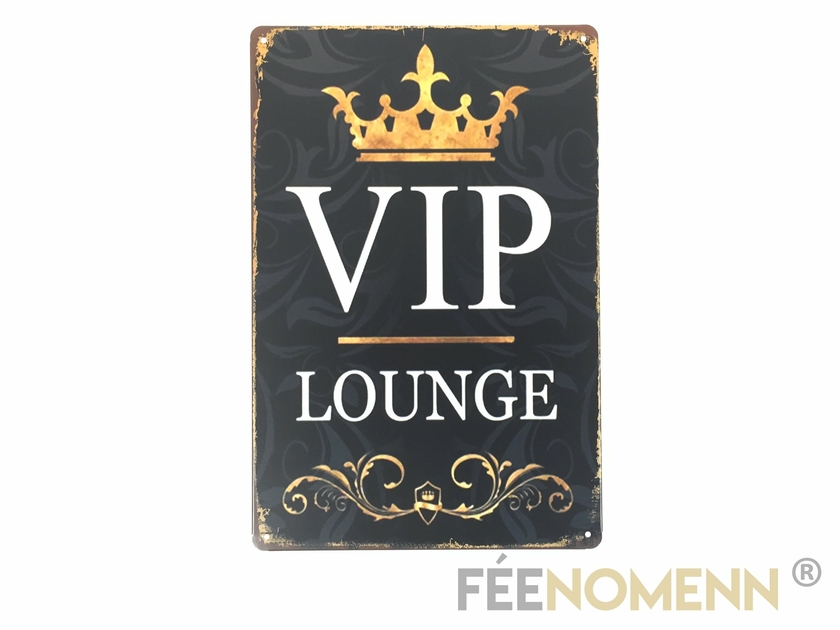 Plaque Métal Déco Vintage - VIP Lounge (20x30cm) - DÉCO - ACCESSOIRES ...