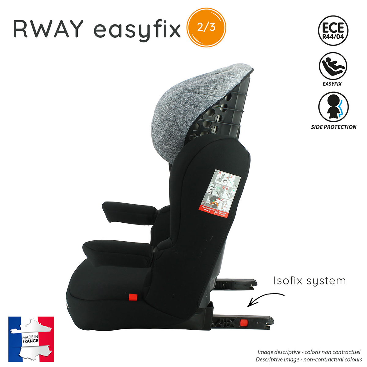 Siège auto rehausseur ISOFIX 15-36kg Nania Rway - Fabriqué en France ...