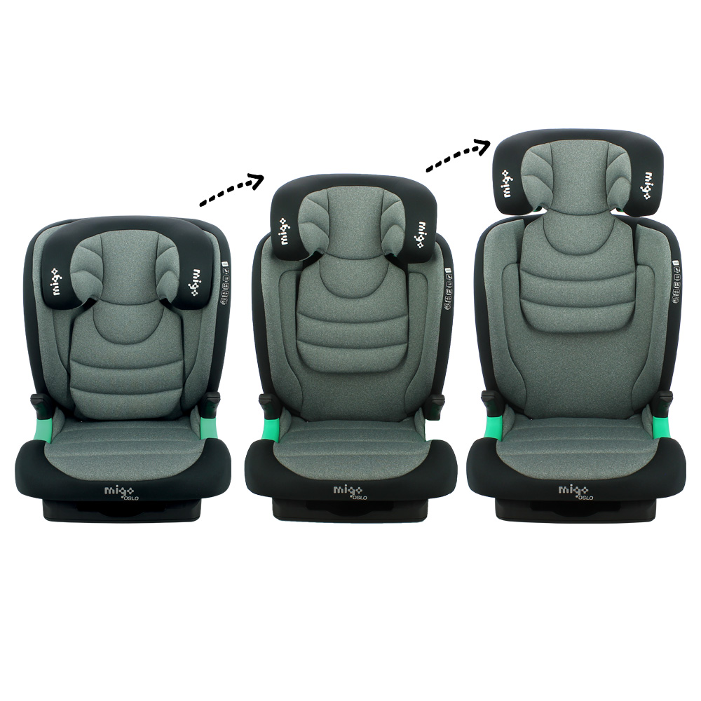 Siège auto ISOFIX I-Size enfant de 100-150 cm Migo Oslo - Gris - Siège ...