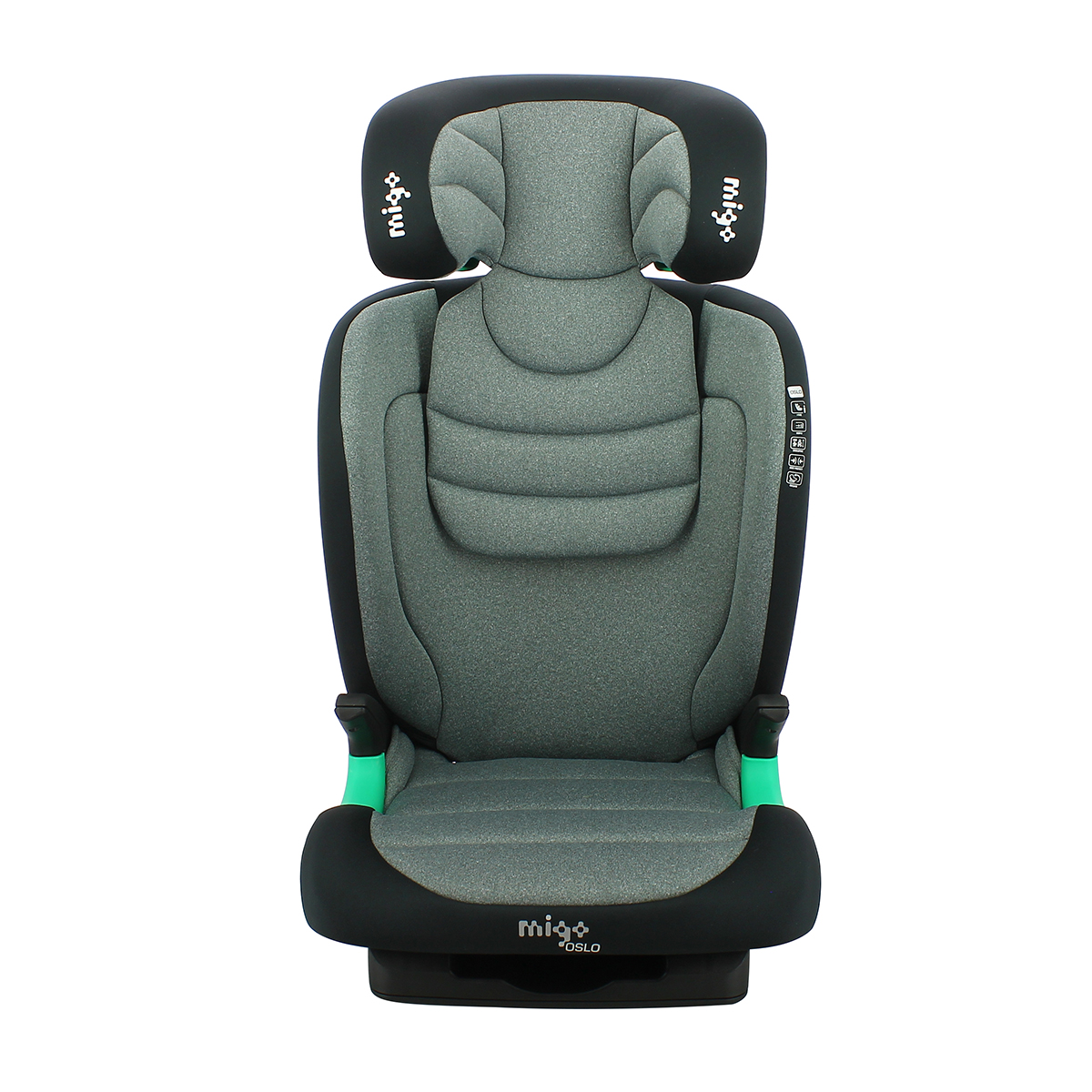 Siège auto ISOFIX I-Size enfant de 100-150 cm Migo Oslo - Gris - Siège ...