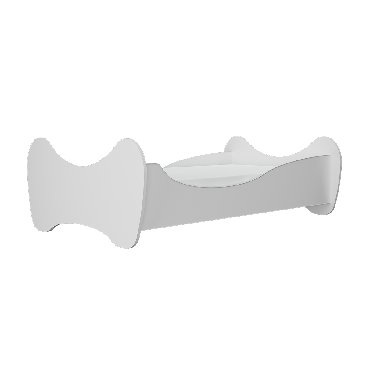 Lit 80x160 avec matelas Kocot Kids Lilly - Blanc - Lits/Lit junior ...