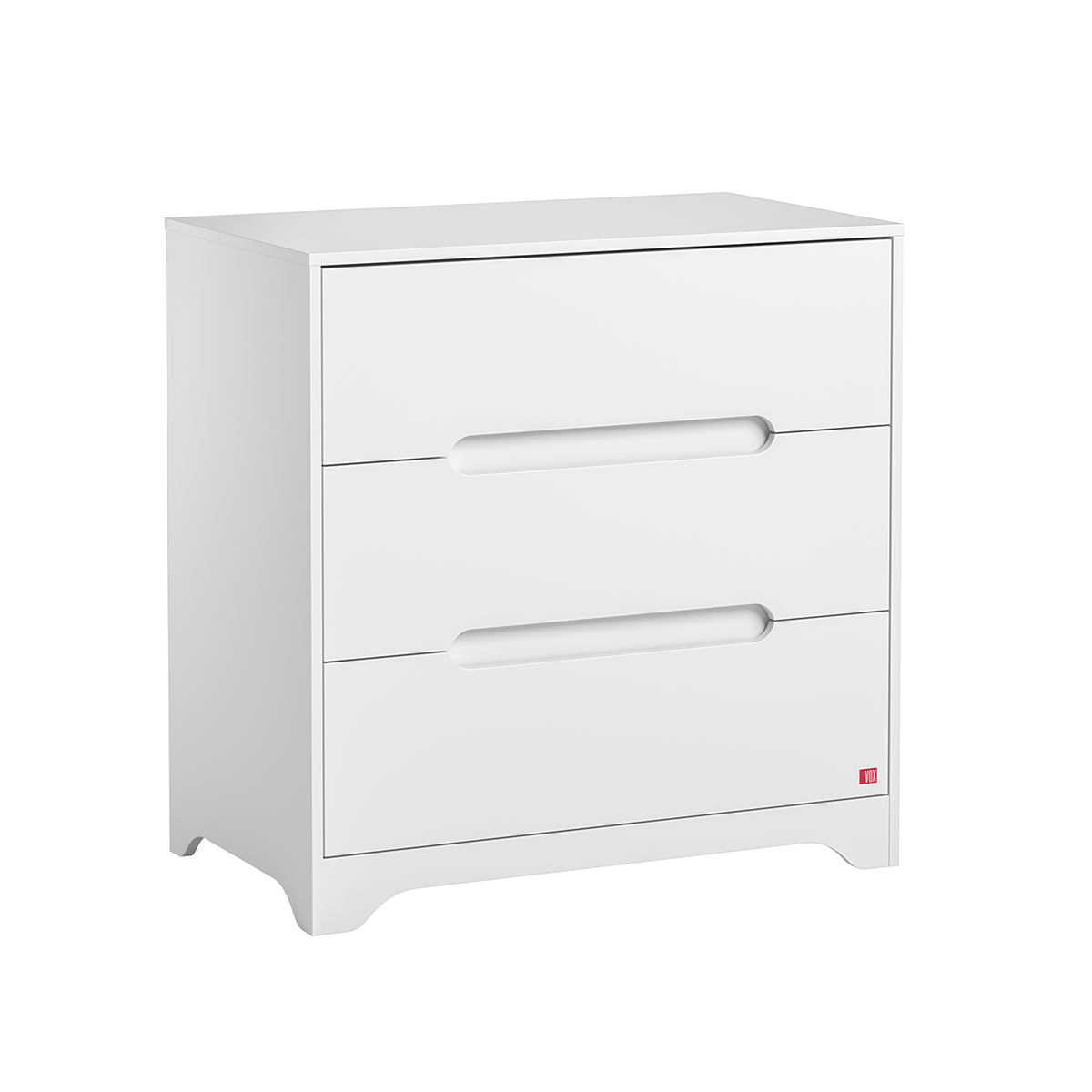 Lit évolutif 70x140 et commode 3 tiroirs Vox Ova - Blanc - Packs/Lit ...