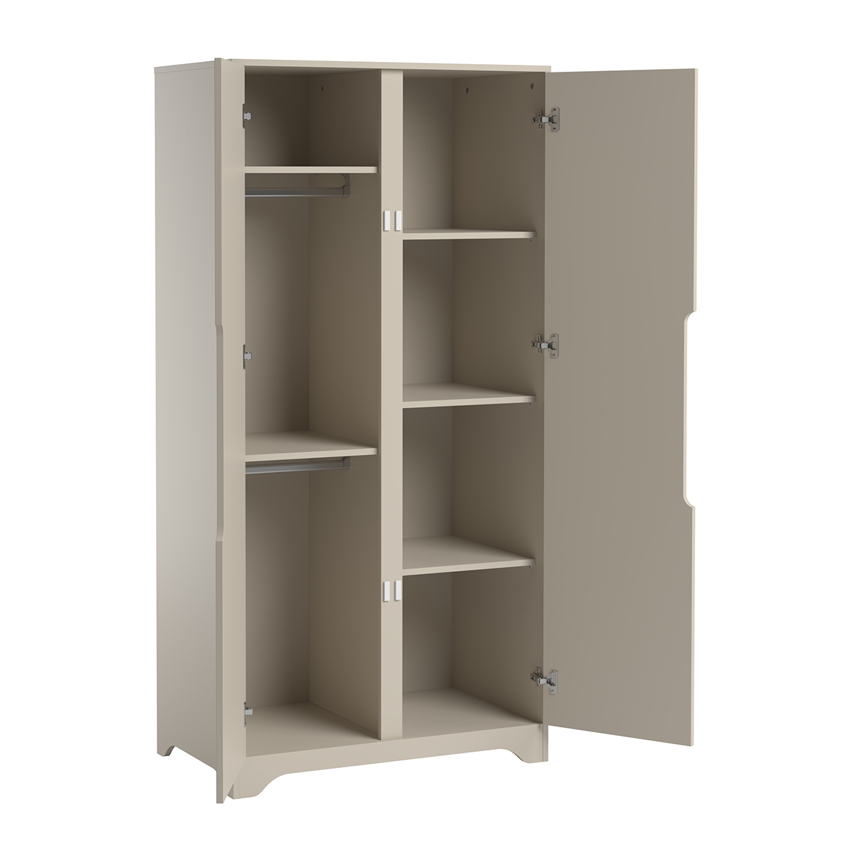 Armoire 2 portes Vox Ova - Beige - Rangements/Armoire - tendresse de bébé