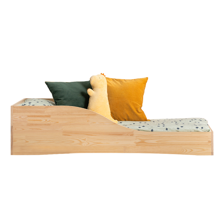 Lit 90x200 sommier inclus Ludmilla - Bois - Lits/Lit au sol enfant ...