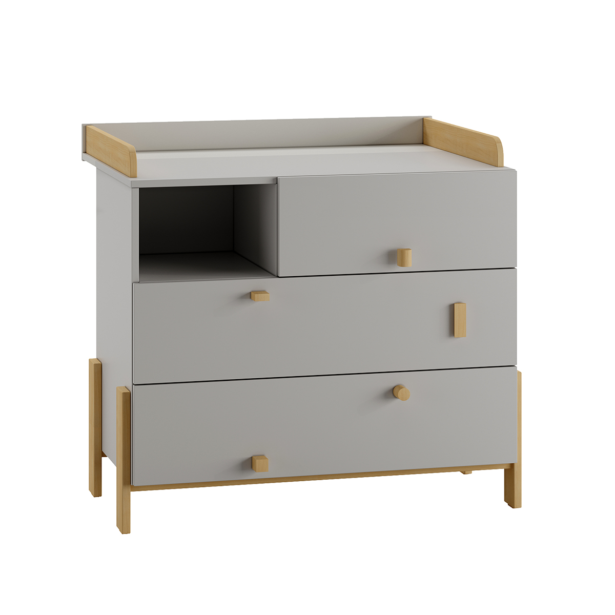 Chambre complète lit évolutif 70x140 commode à langer et armoire 2 ...