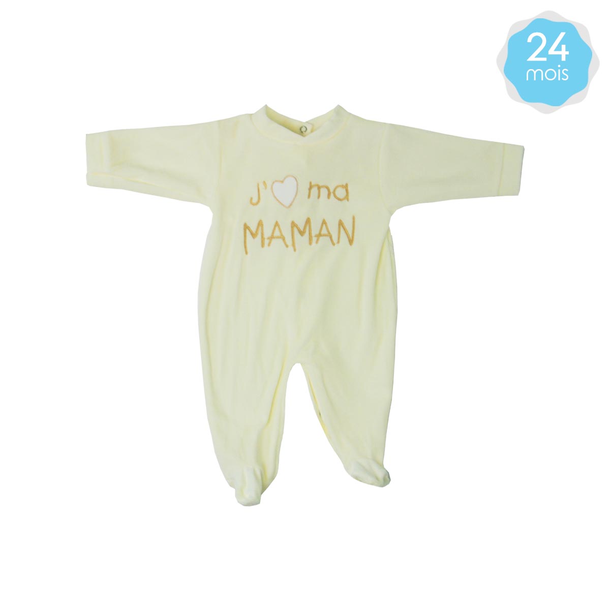 Babygro pour bébé 24 Mois beige - J'aime ma maman - La mode/Babygro ...