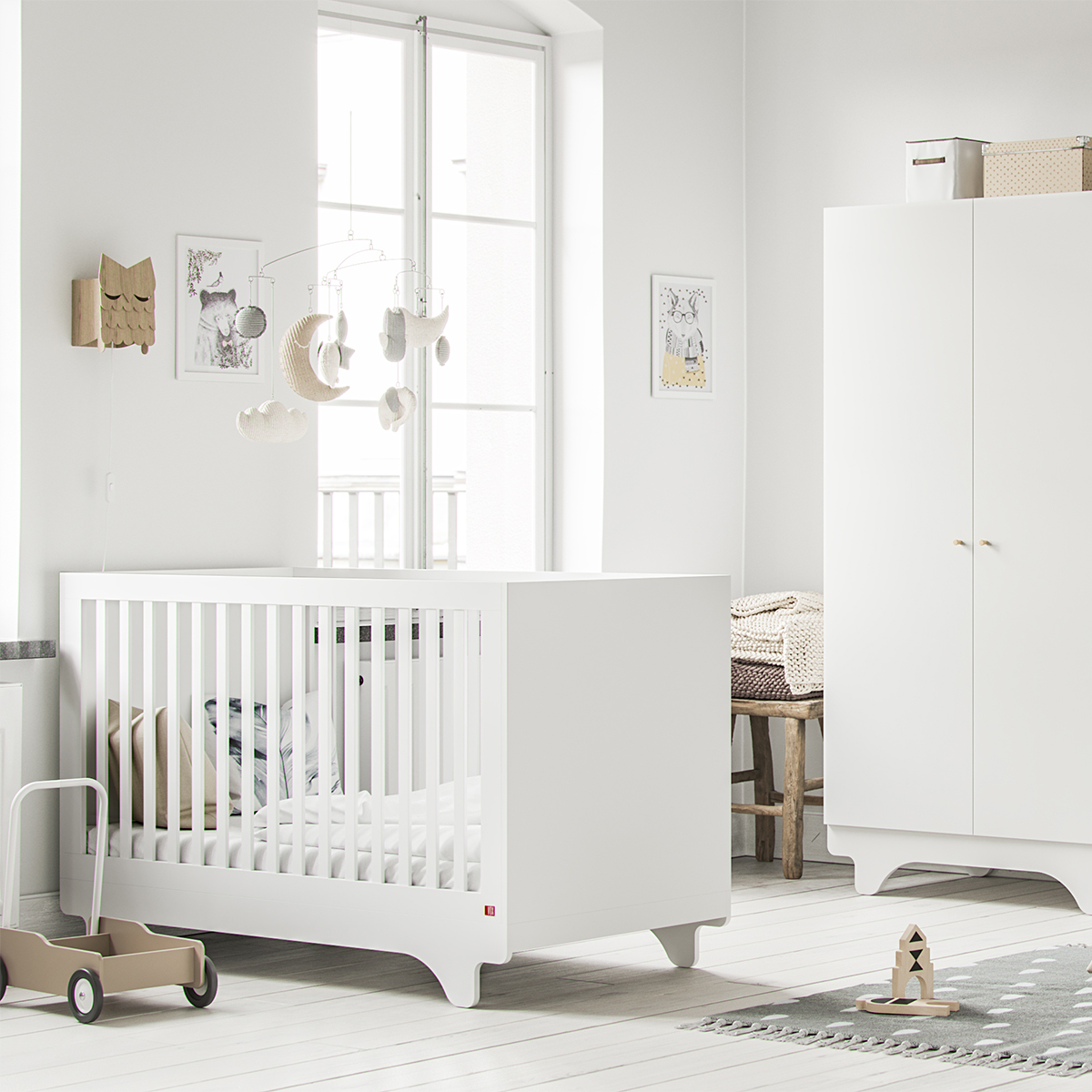 Lit évolutif 70x140 Vox Playwood - Blanc - Lits/Lit évolutif ...