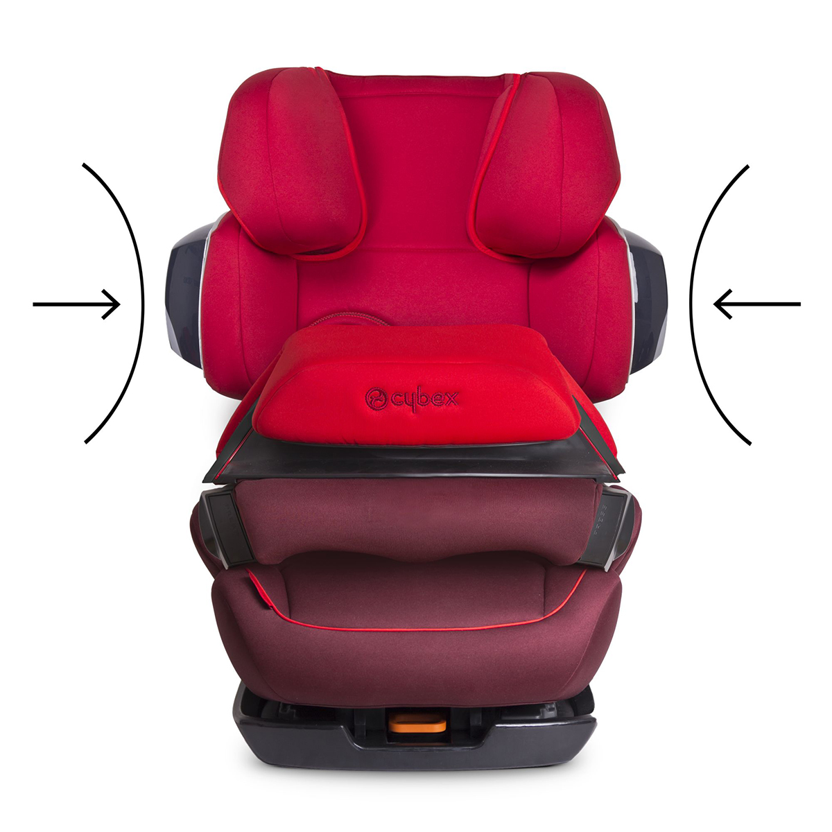 Siège Auto Cybex Pallas 2 Fix Rumba Red - Dark Red - Siège Auto/Groupe ...