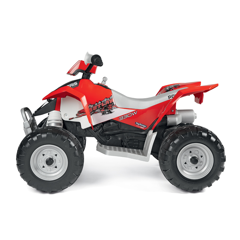Quad Peg Perego 12 Volts - Polaris Outlaw Rouge - Véhicule enfant ...
