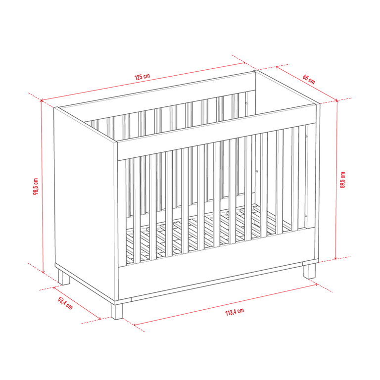 Lit bébé 60x120 Vox Altitude - Gris - Lits/Lit bébé - tendresse de bébé
