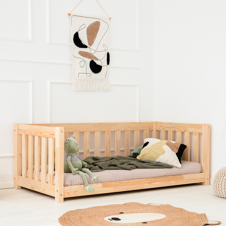 Lit banquette 90x190 sommier inclus Thelma - Bois - Lits/Lit au sol ...
