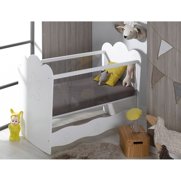 Lit bébé Plexiglas 60x120 Bébé Provence Linéa - Blanc - Lits/Lit bébé ...