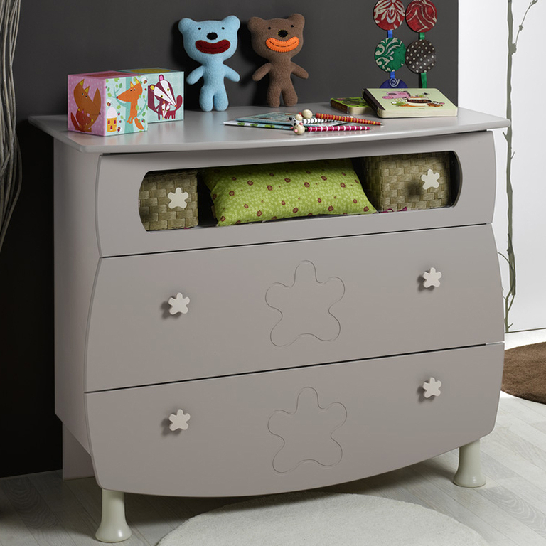 Commode à langer Bébé Provence Linéa - Lin - Rangements/Commode à ...